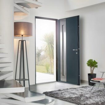 Porte d’entrée - Alu, PVC ou Bois - Pleine ou vitrée | Atlantem
